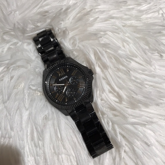 Fossil | Accessories | Fossil Black Watch | Poshmark